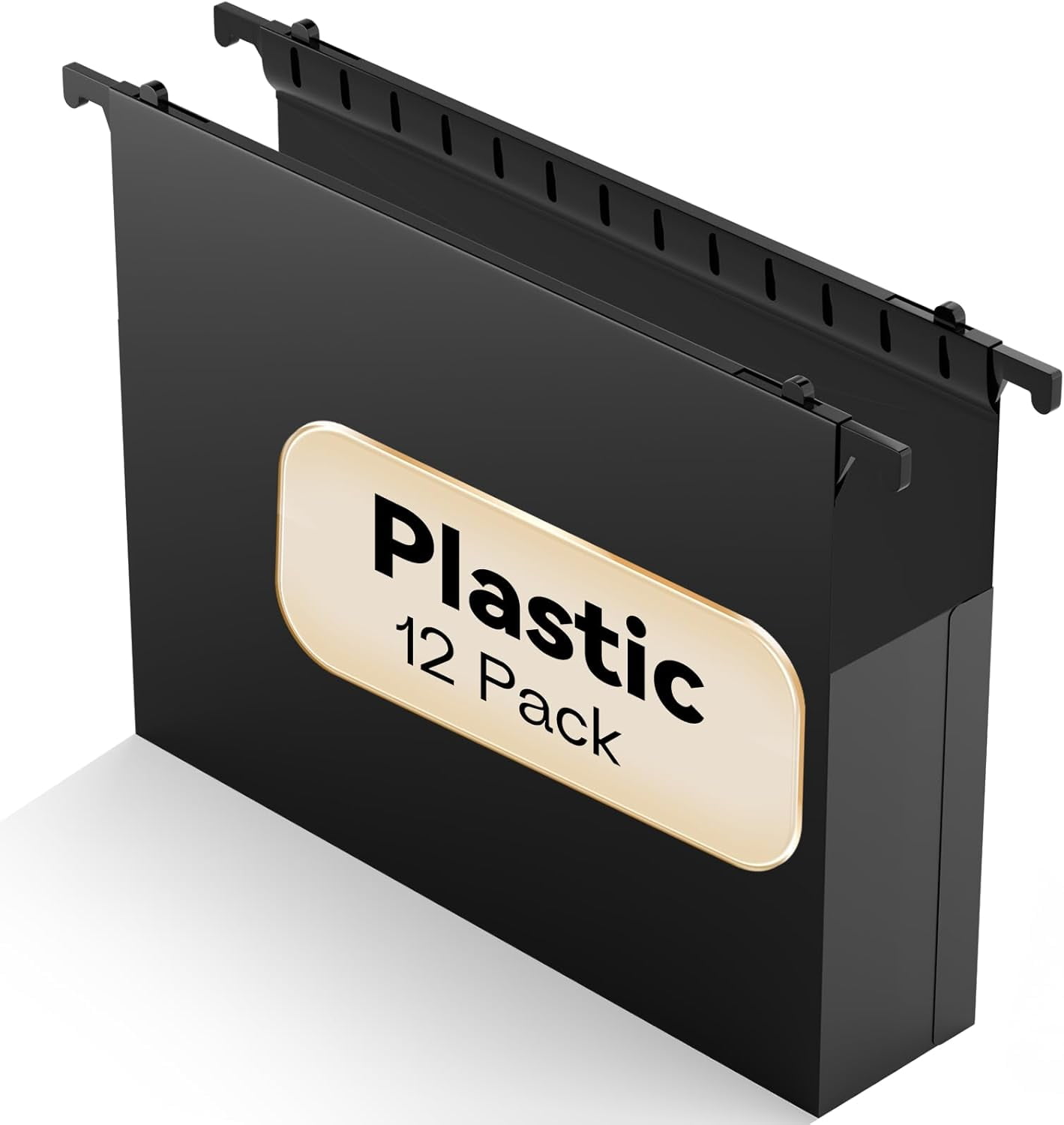 Plastic Extra Capacity Hanging File Folder Letter Size, 12 Pack ...