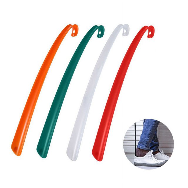 Plastic Extra Long Shoehorn Lazy Shoe Helper Long Handle Shoes Lifter ...