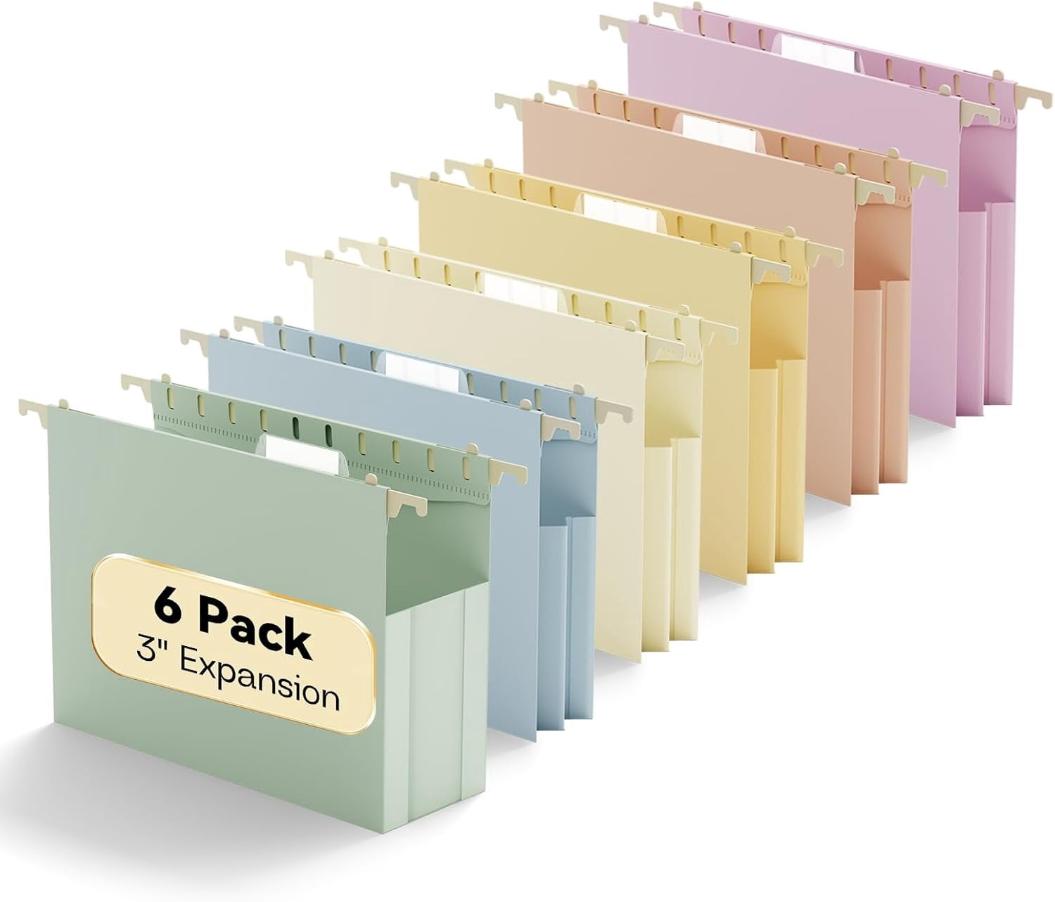 Plastic Extra Wide File Folder Letter Size,Heavy Duty Reinforced 3 ...