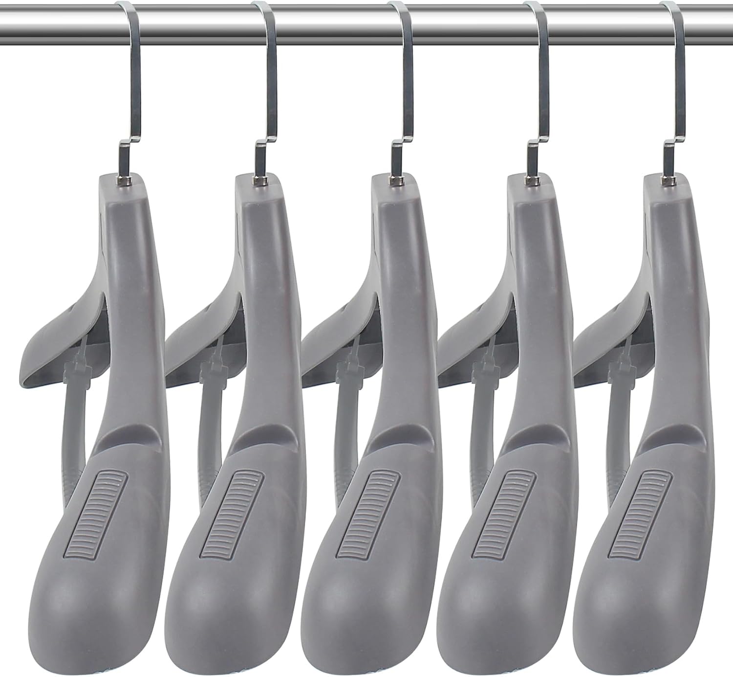 Plastic Extra Wide Suit Hangers, Pack of 15, Width: 17.7",Notched ...