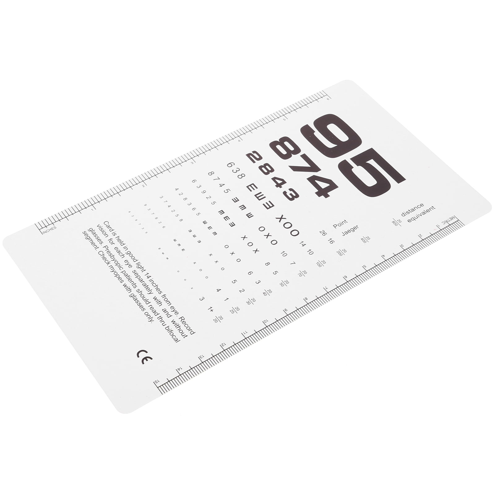 Plastic Eye Chart Vision Testing Eye Chart Portable Eye Chart Double ...