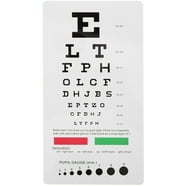 EMI Snellen wall Plastic Eye Chart 22in. X 11in. - Walmart.com