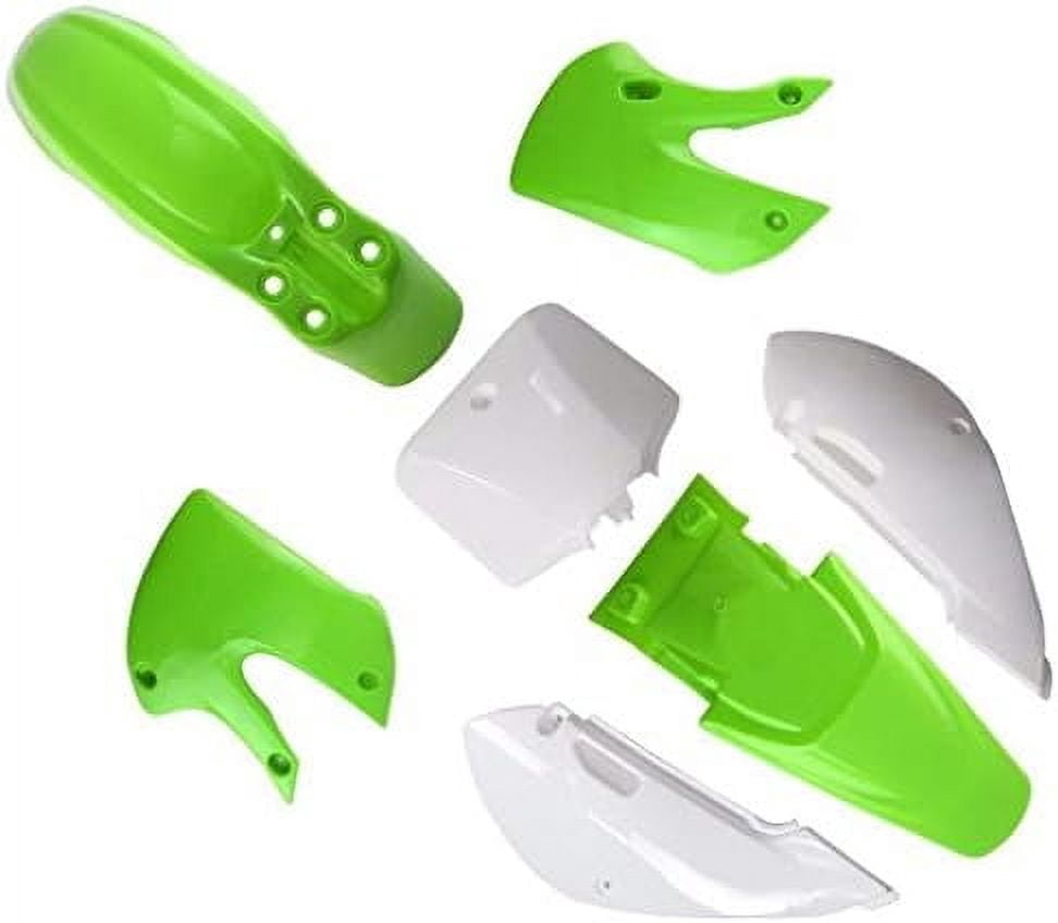 Plastic Fairing Complete Kit for Kx 65 KX65 Fender Parts (4Green+3White ...