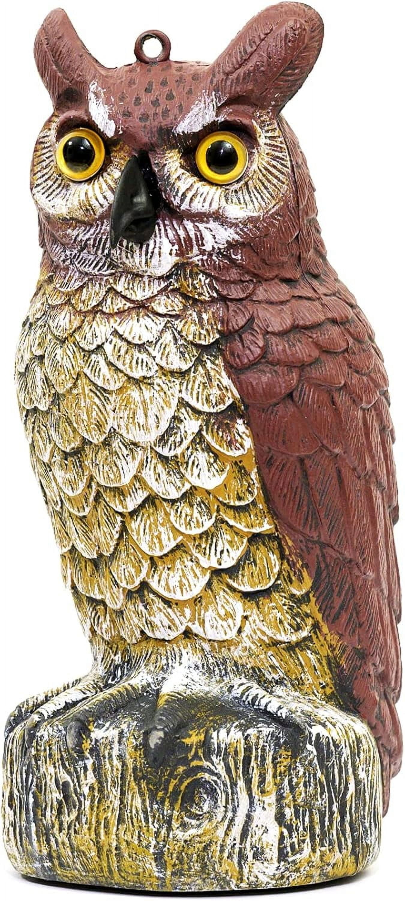 Plastic Fake Owl 11 Inch Decorative Owl Bird Scarecrow, Plastic Owls ...