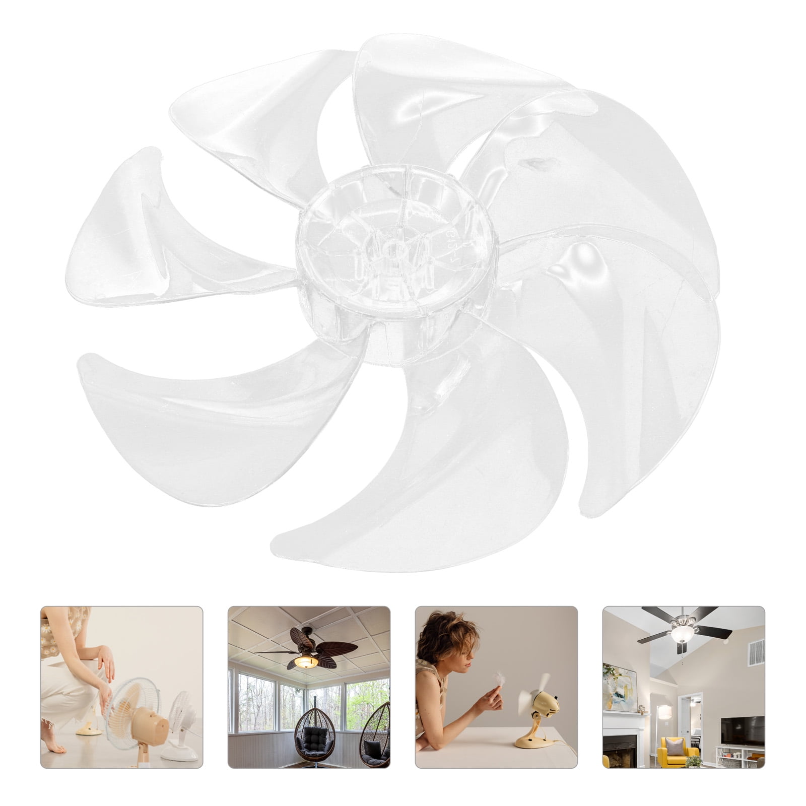 Plastic Fan 7-Blade Replacement Floor Standing Pedestal Fan Blade Fan ...