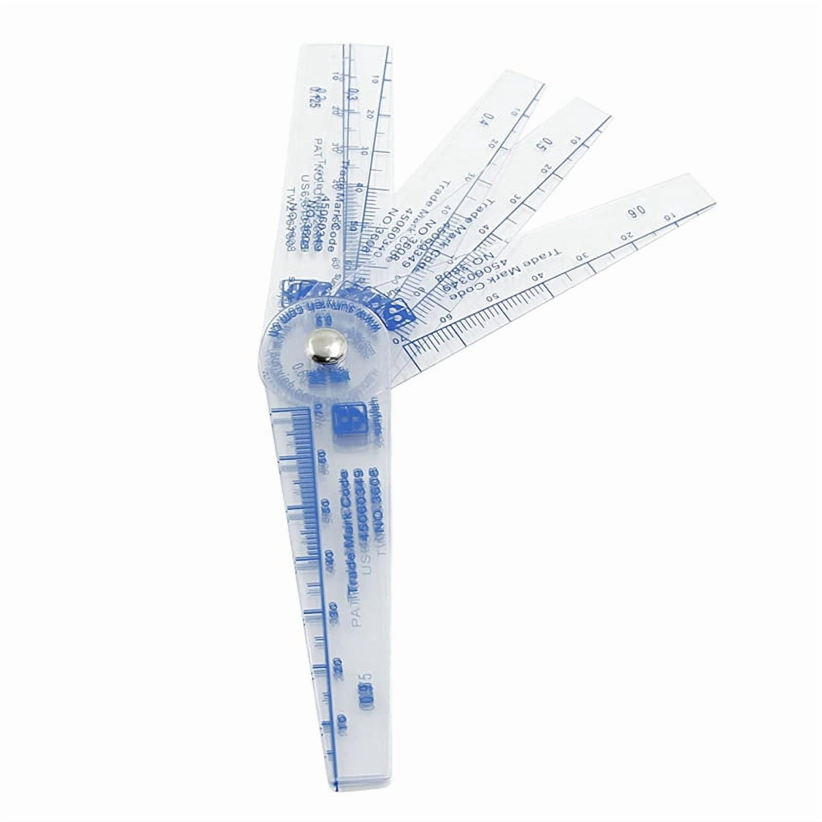 Plastic Feeler Gauge 0.05-1mm Thickness Measuring Tools 13 in 1 Feeler ...