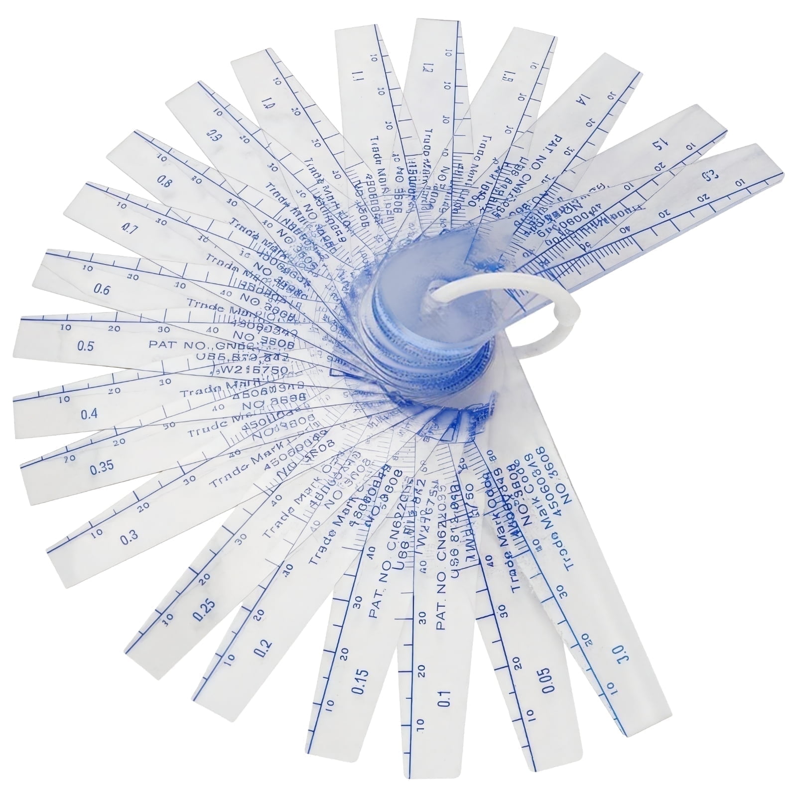 21-Blade Plastic Feeler Gauge | 0.002" Precision, Lightning-Fast Fan ...