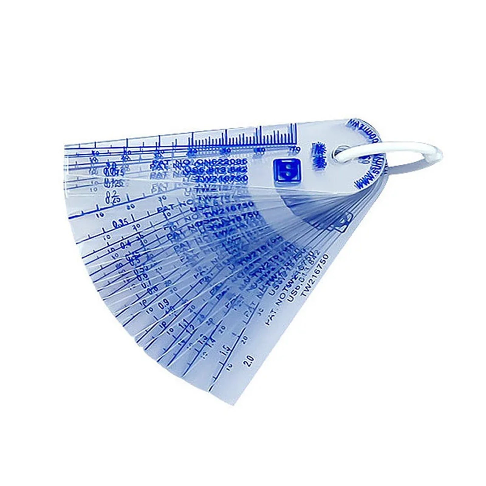 Plastic Feeler Gauges Metric Thickness Gap 0.05-1.5mm 18pcs Metric ...