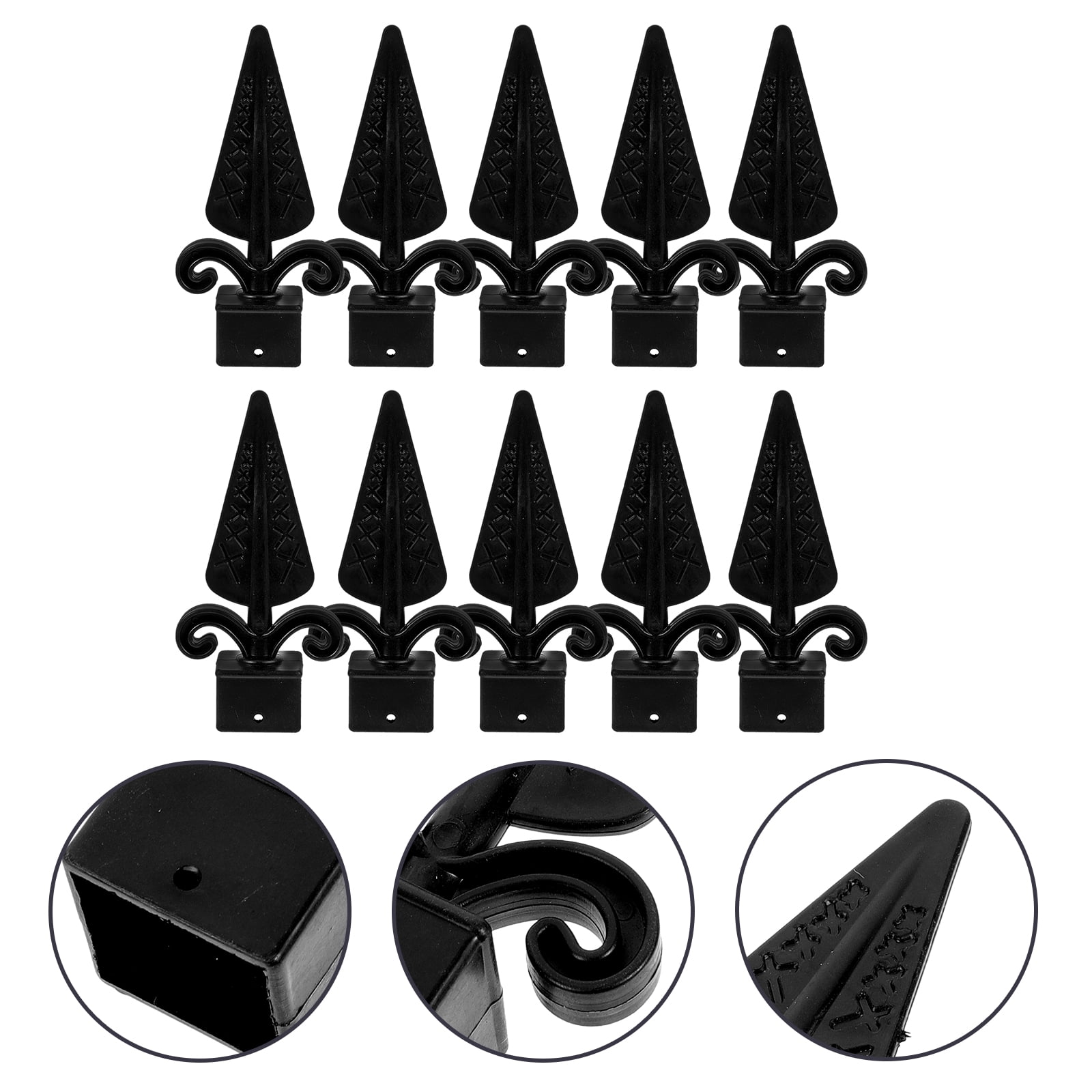 Plastic Fence Cover,10Pcs Fence Post Caps Outdoor Fence Post Caps ...