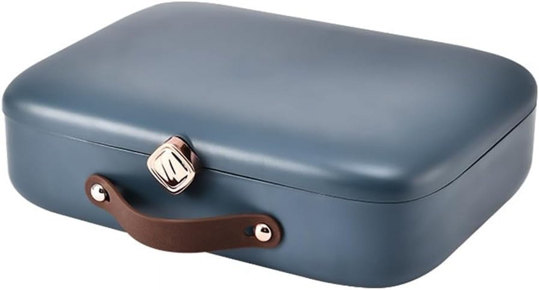 Plastic File Box with Handle, Stackable Document Box with Swivel Snap ...