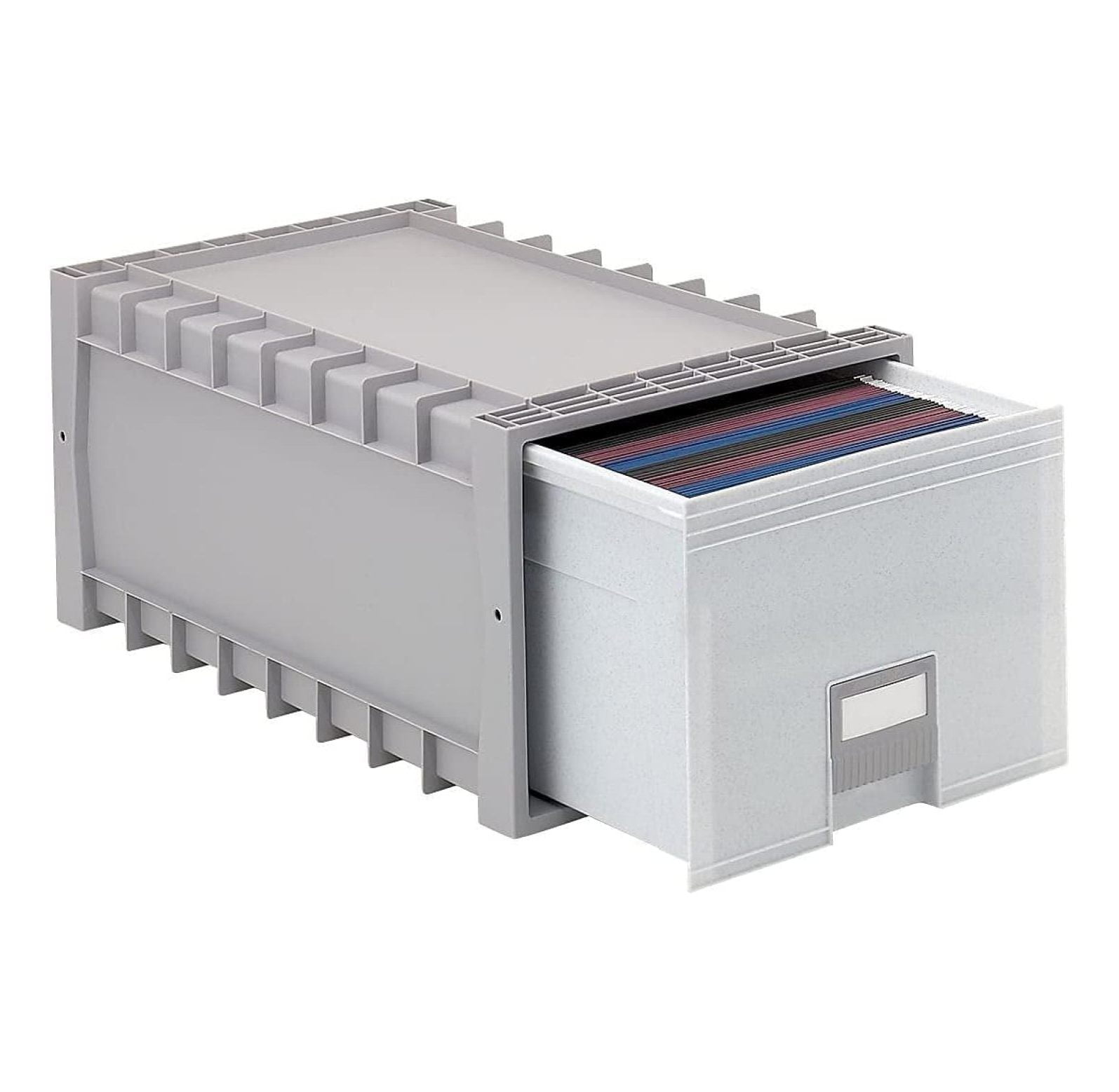 Plastic File Drawer, Letter/Legal Size - Stackable Storage Organizer ...
