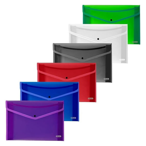 Plastic File Folder, Legal Size File Folders V-Flap, Home Office School ...