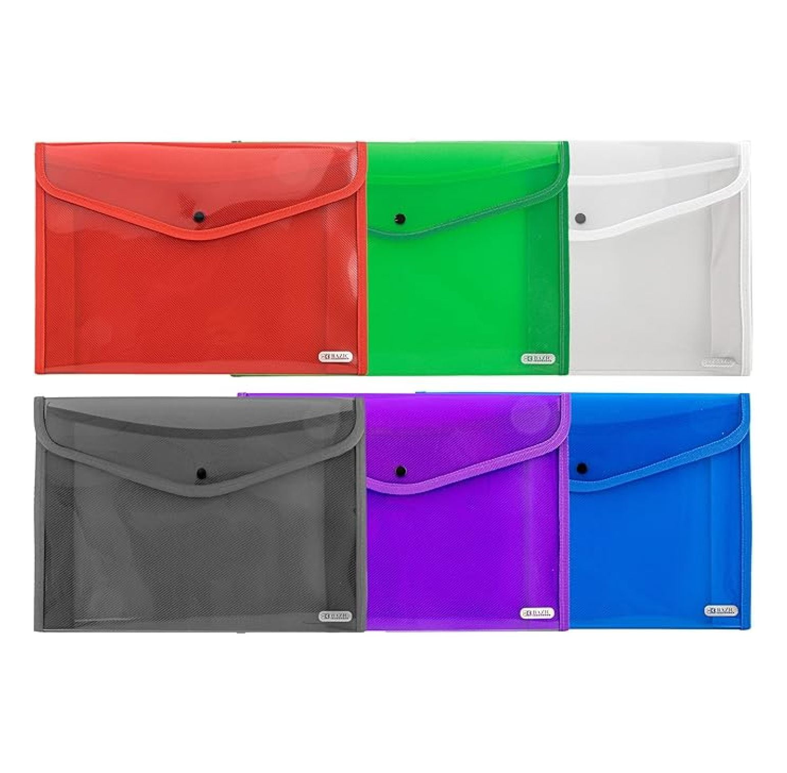 Plastic File Folder, Letter Size File Folders V-Flap, Home Office ...