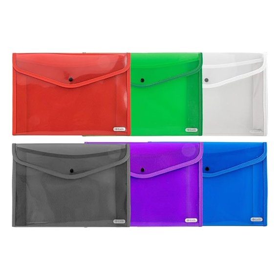 Plastic File Folder, Letter Size File Folders V-Flap, Home Office ...