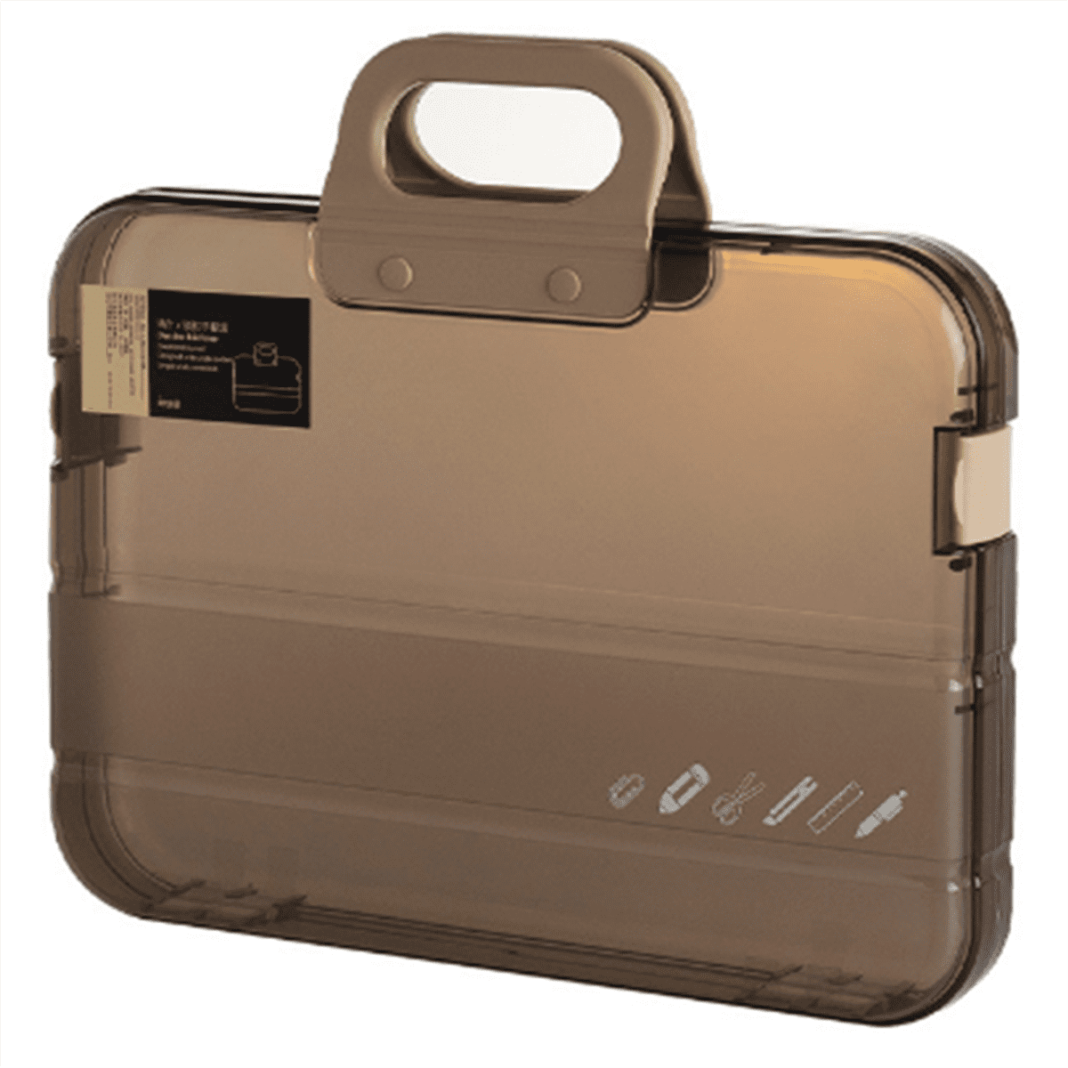 Plastic File Folder with Lock Handle Portable Box Waterproof Filing ...