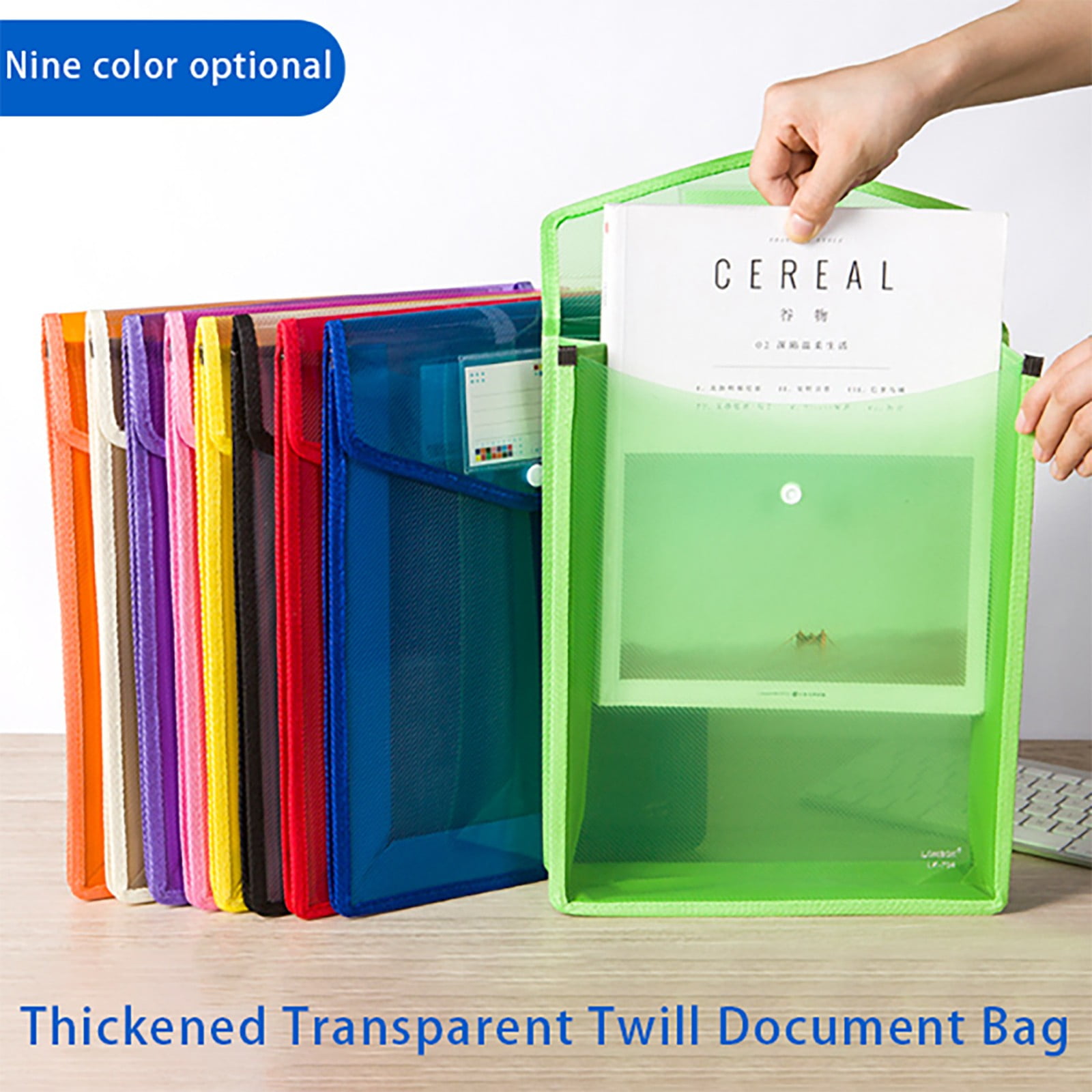 Plastic File Folders Envelope Expanding File Wallet Organizer Documents ...