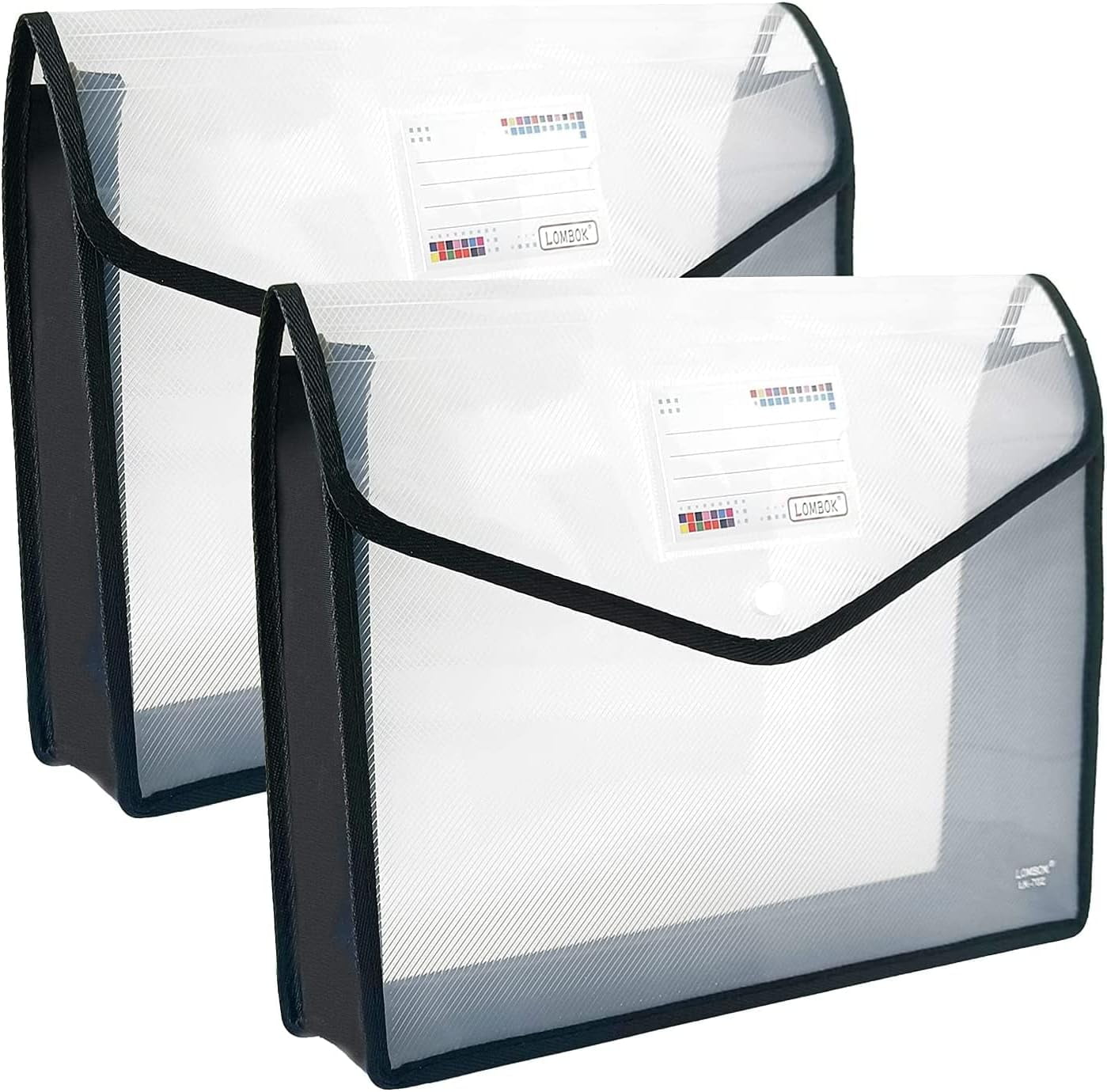 Plastic File Folders Legal Size Expandable Document Folder with Snap ...