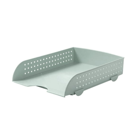 Plastic File Rack Stackable Organizer for Office Desk, Single Layer ...