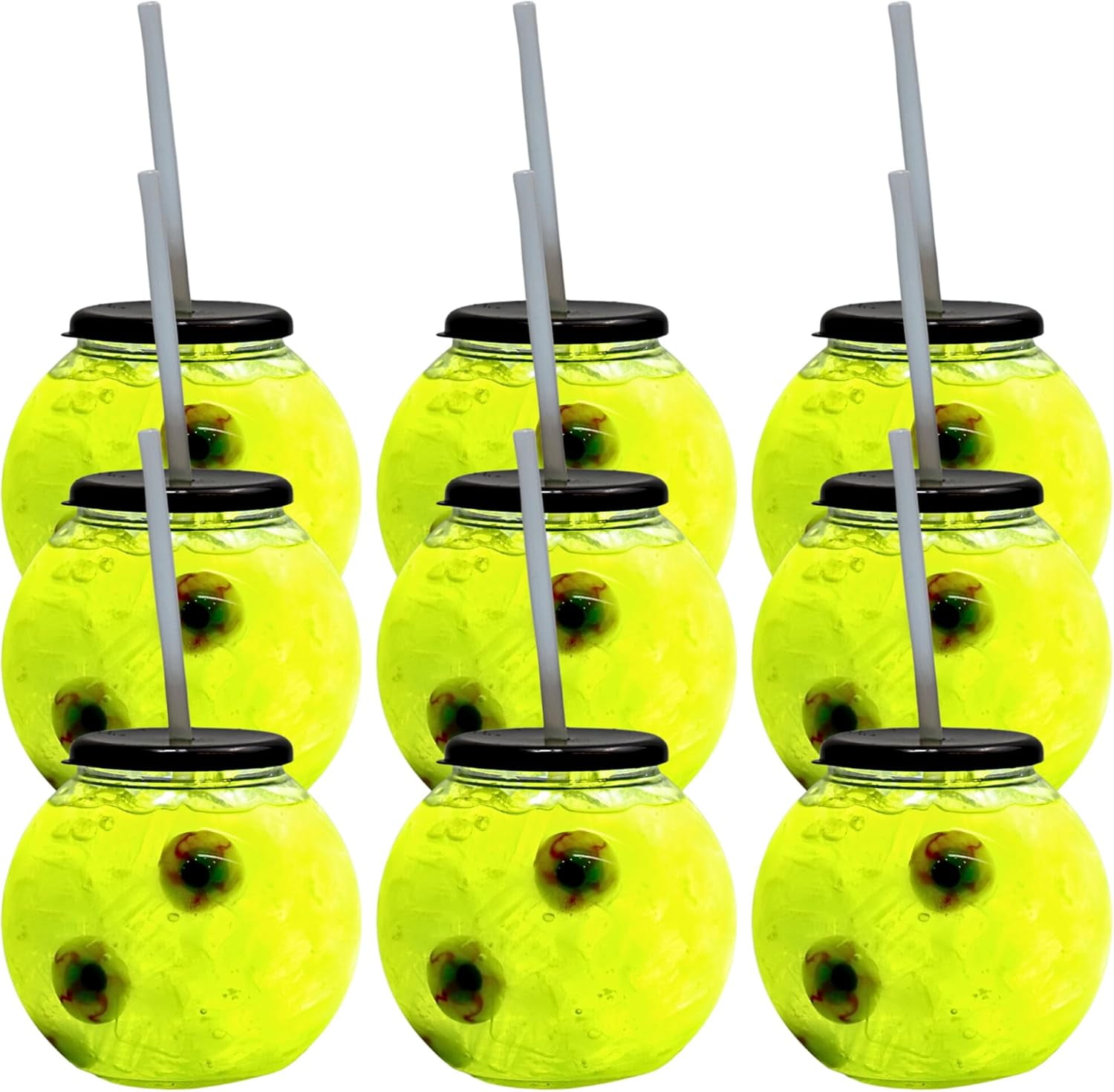 Plastic Fish Bowls For Drinks With Lids and Straws - Fish Bowl Drink ...