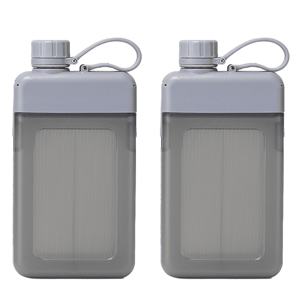 Plastic Flask for Liquor Flat Water Bottle Square BottlesTravel Flask ...