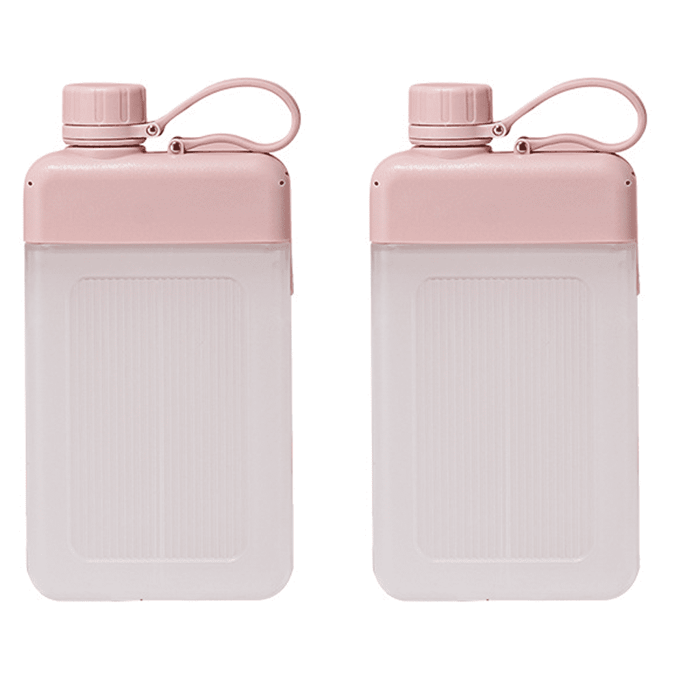 Plastic Flask for Liquor Flat Water Bottle Square BottlesTravel Flask ...