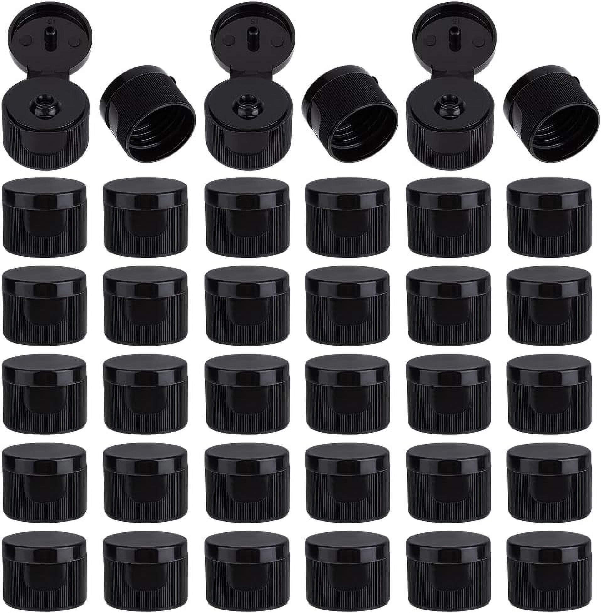 Plastic Flip Bottle Caps Column Black 27x20.5mm - Walmart.com