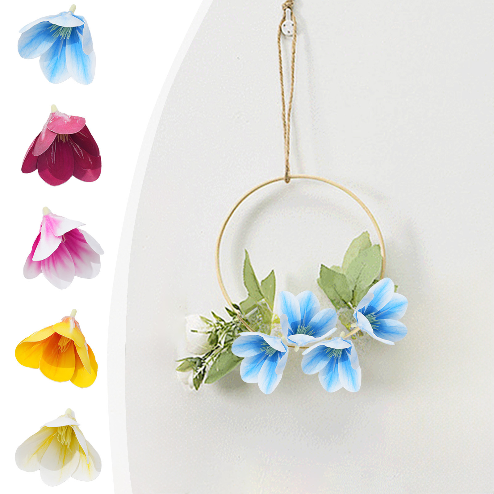 Plastic Flower Head, DIY Simulation Flower, Lightweight Material, Easy ...