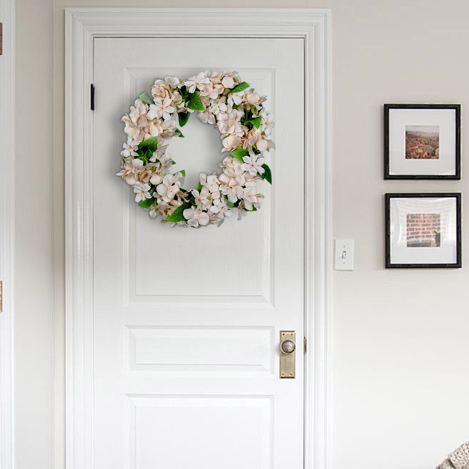 Plastic Flowers Qwtwty Simulated Flower Wreath Door Lintel Flower ...