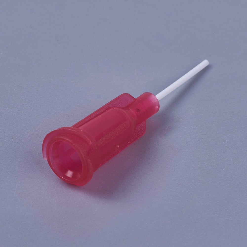 Plastic Fluid Precision Blunt Needle Dispense Tips Red 30x7.5mm Pin: 0 ...