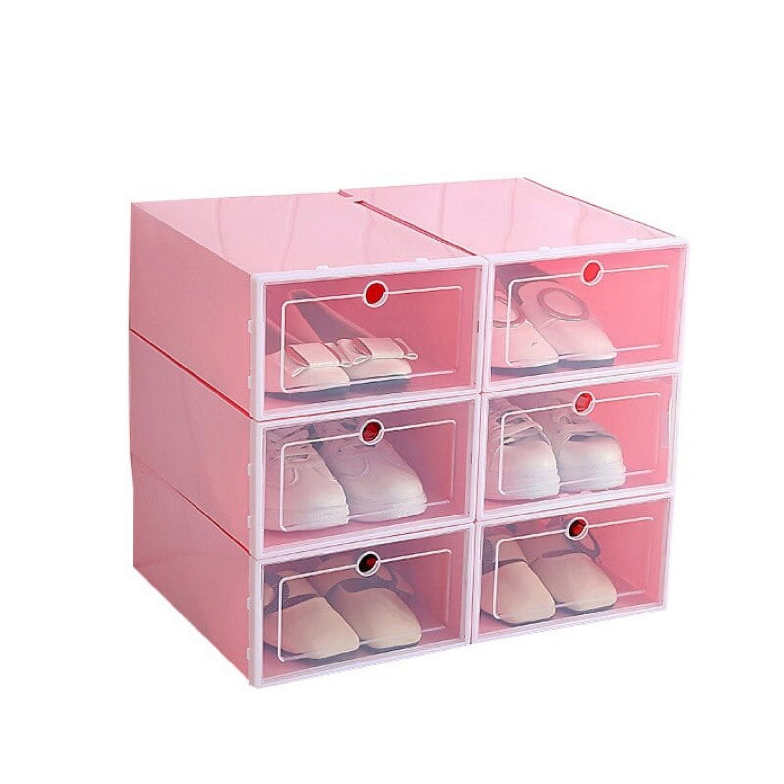 Plastic Foldable Shoes Box Transparent Storage Shoe Box Drawer ...