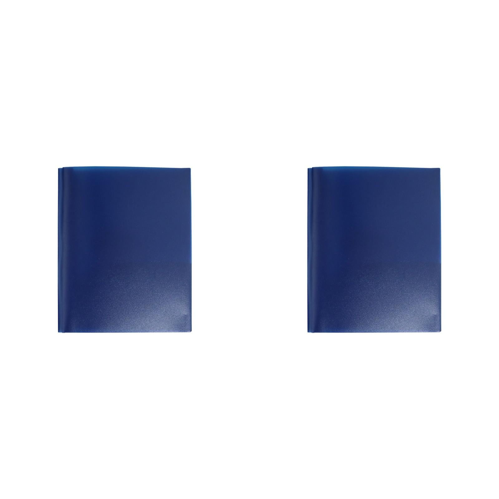 Plastic Folder Blue,Two Pocket Folders,1 Pack Two Pocket Folders with ...