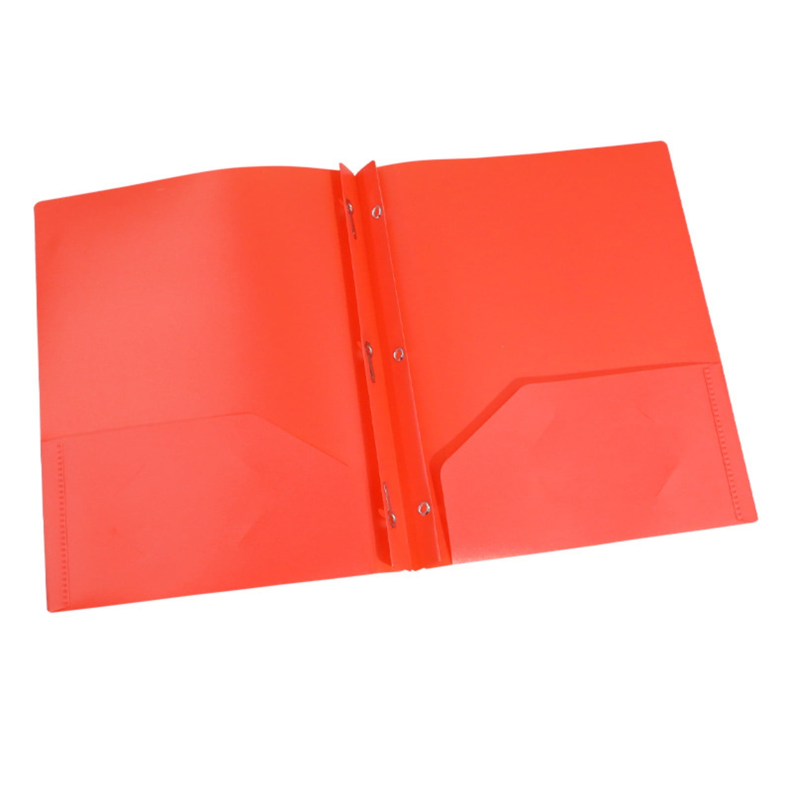 Plastic Folder, Standard Tadpole Clip Folder with 2-Pocket, Durable ...