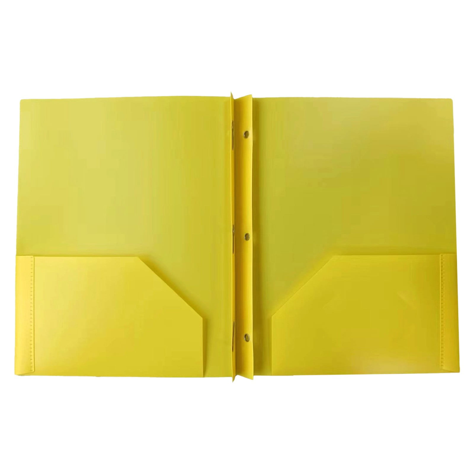 Plastic Folders with Pockets and Business Card Holder, Heavy Duty File ...