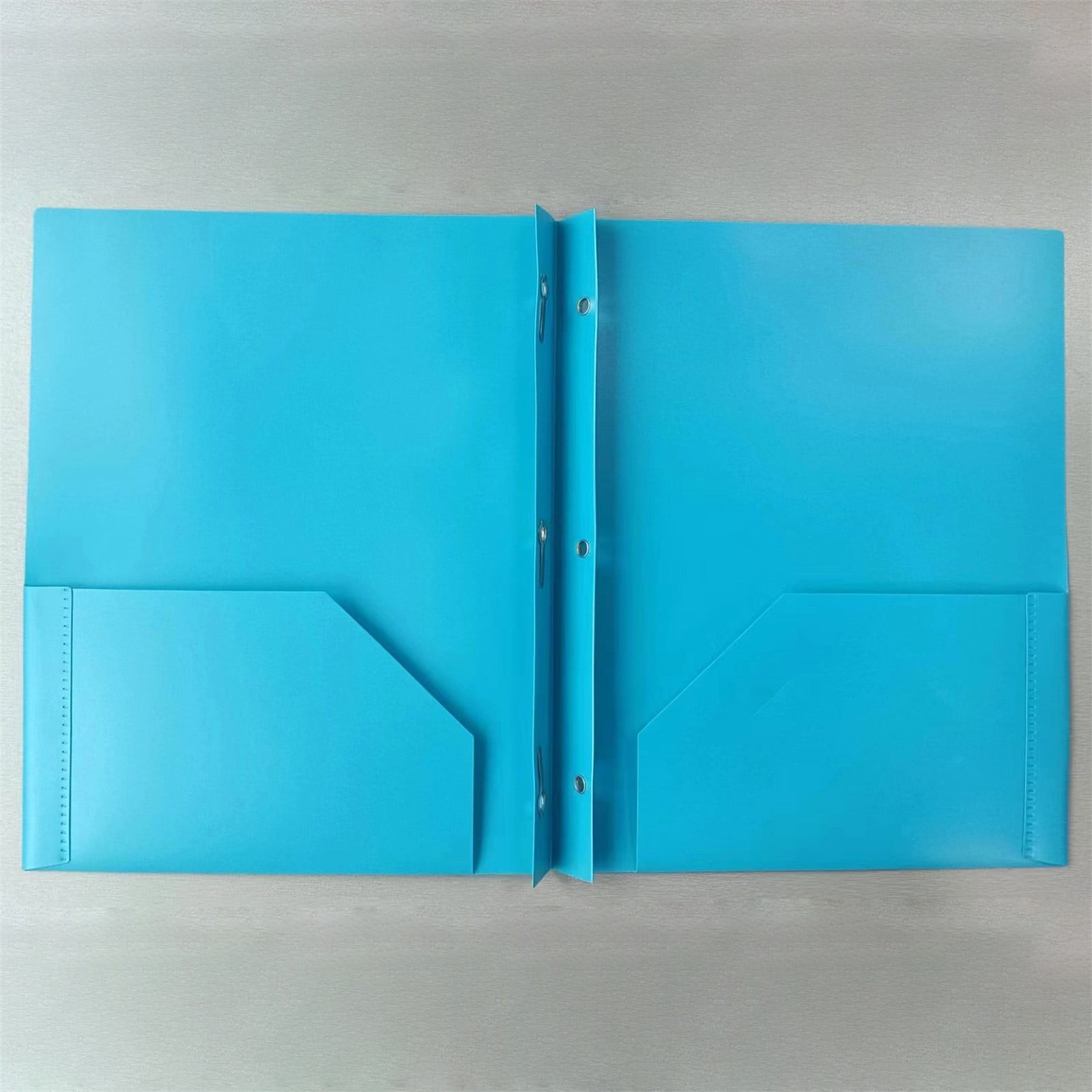 Plastic Folders with Pockets and Prongs, Heavy Duty Two Pocket Folder ...
