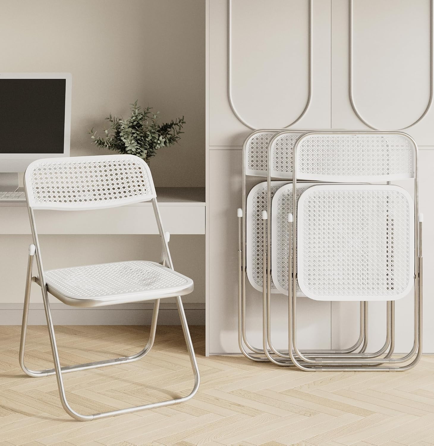 Plastic Folding Chair Foldable Portable Plastic Chair, Outdoor Indoor ...