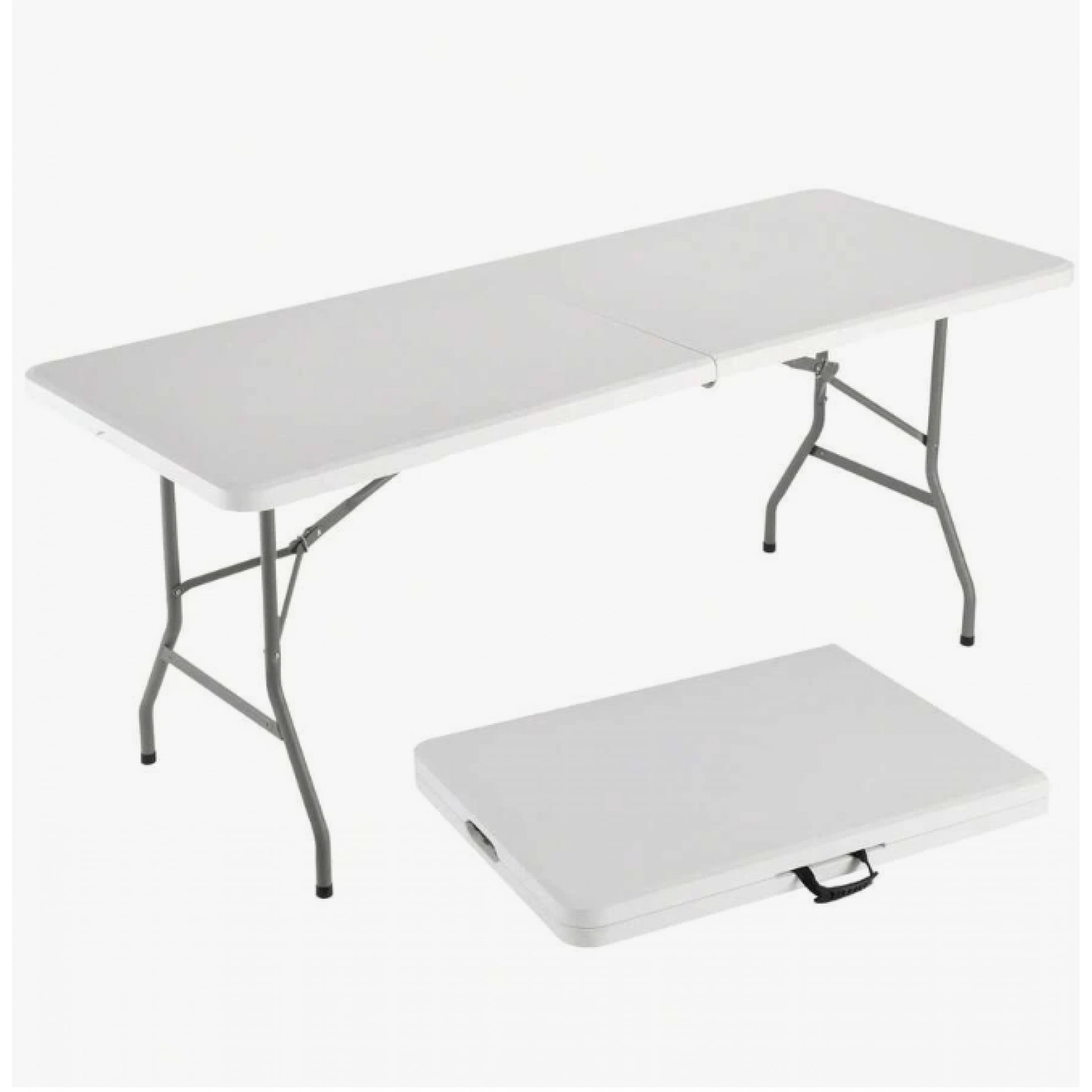 Plastic Folding Table (4FT/6FT) - Portable Shooting & Picnic Table with ...