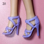 Barbie Toy Set: Shoe Accessory Pack with 5 Pairs of Doll Shoes (Heels ...