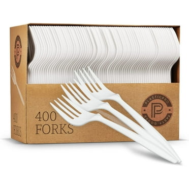 1 - Party Essentials Plastic Forks - Silver 50 Ct. - Walmart.com