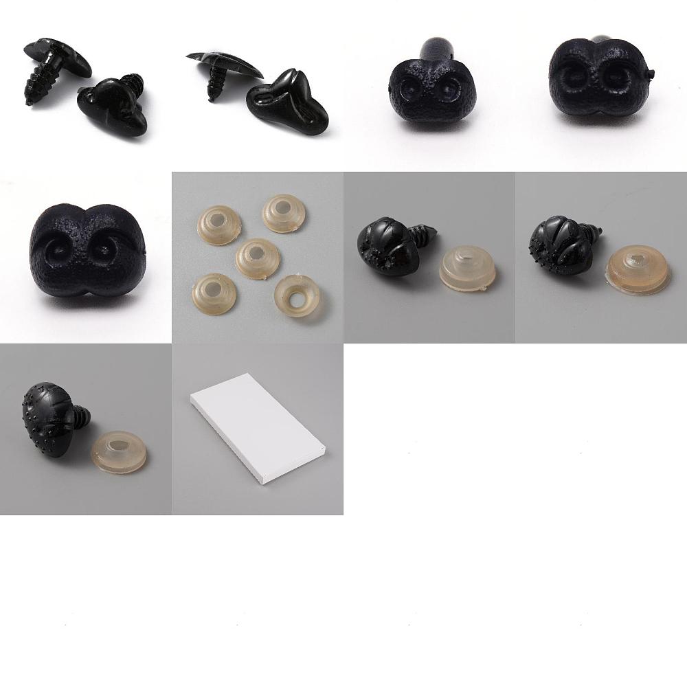 Plastic Fox Safety Noses with Spacer for Crafts Crochet Toy and Stuffed ...