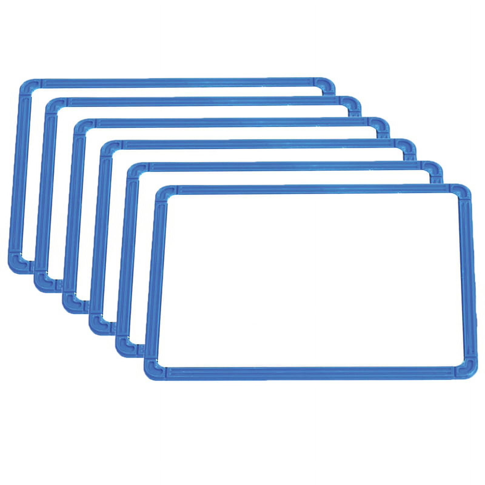 Plastic Framed Metal Whiteboards - Blue - Set of 6 | Bundle of 10 Sets ...