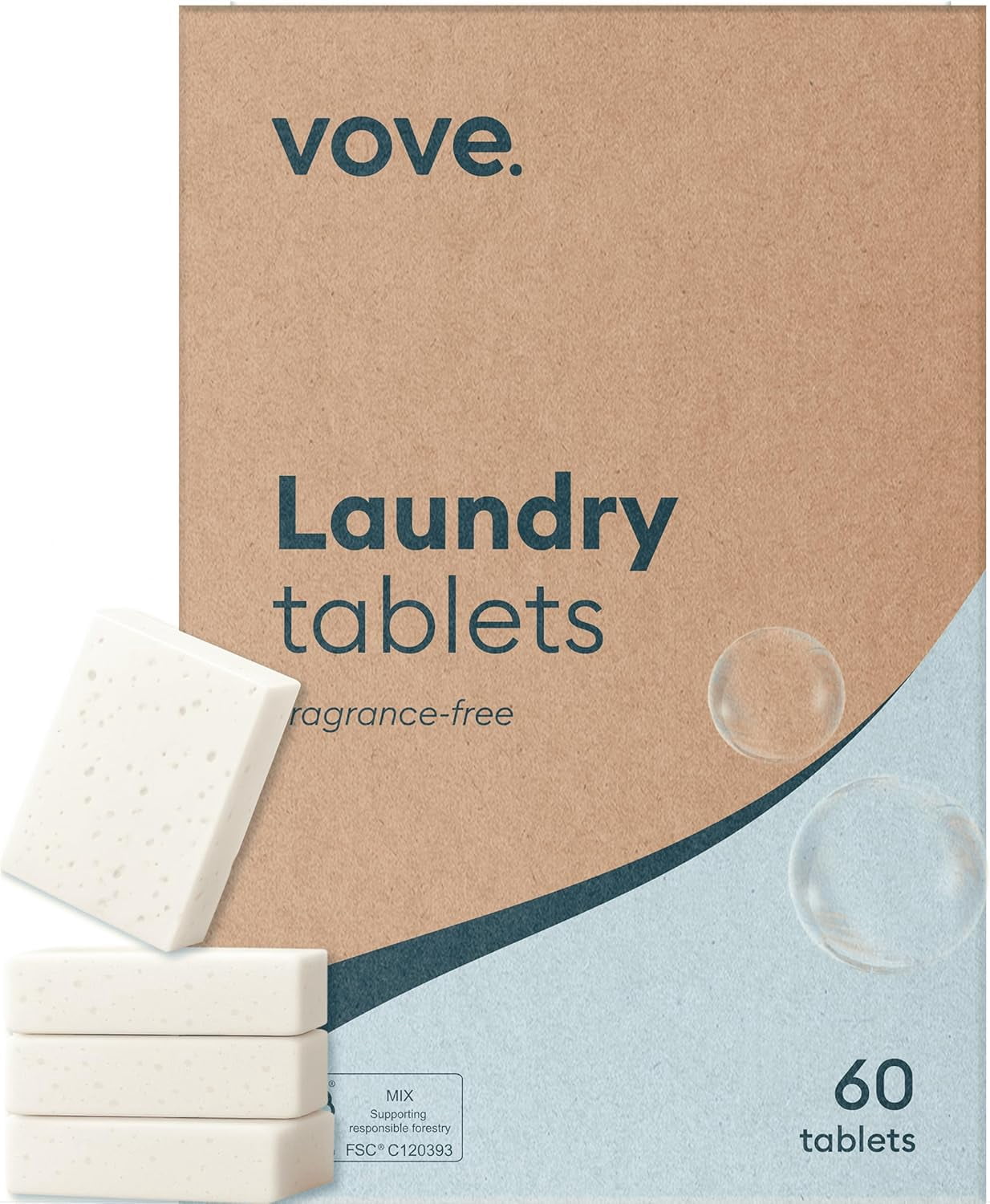 Plastic-Free Laundry Detergent Tablets, 60 Pack – Concentrated ...