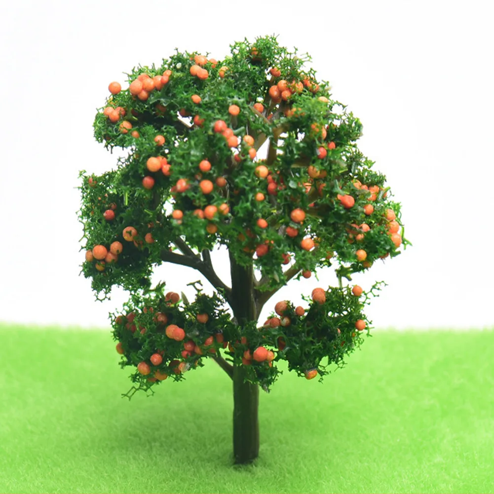 Plastic Fruit Tree HO Scale Train Layout Garden Sand Table Model ...