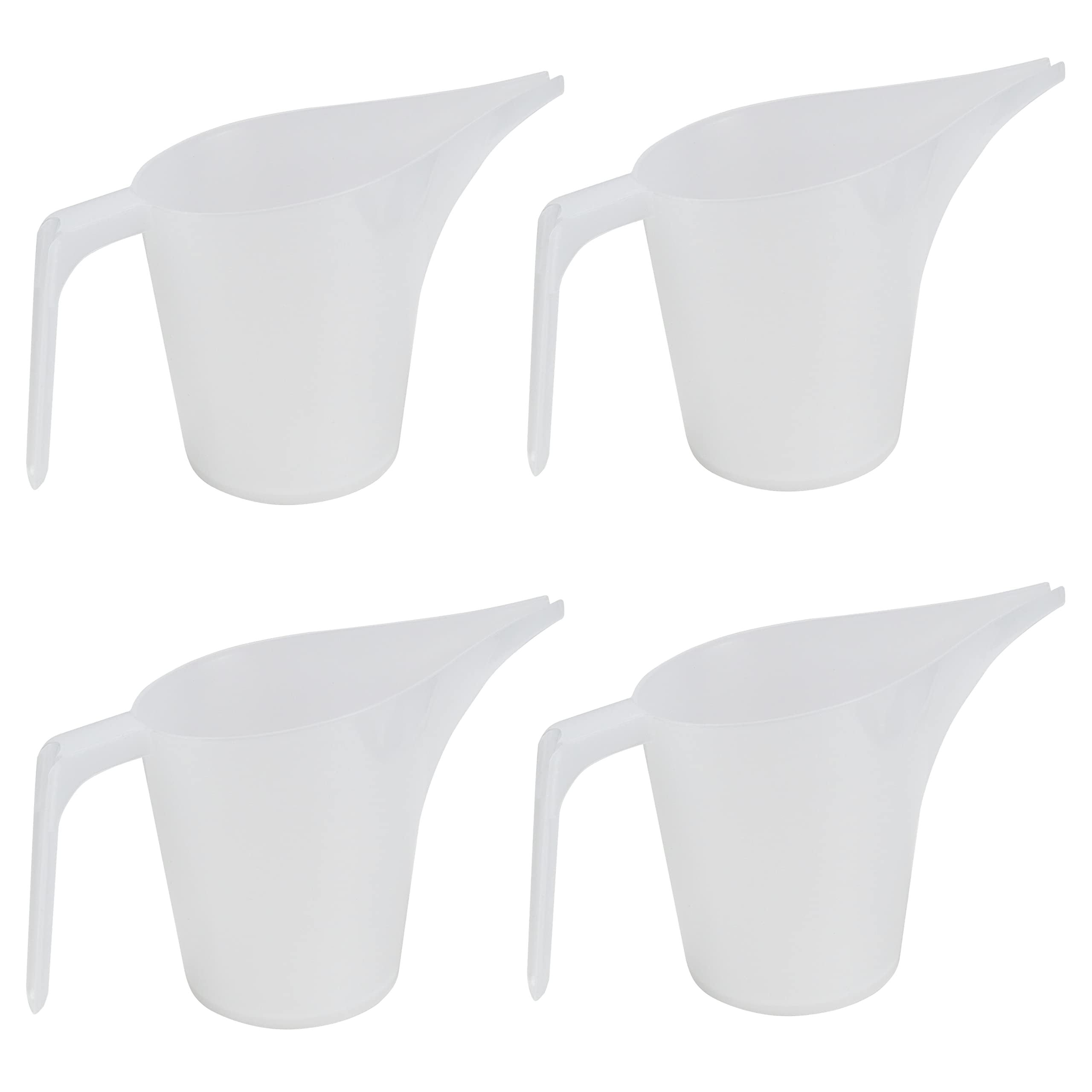 Plastic Funnel Pitcher Measuring Cup with Long Spout for Filling Muffin ...