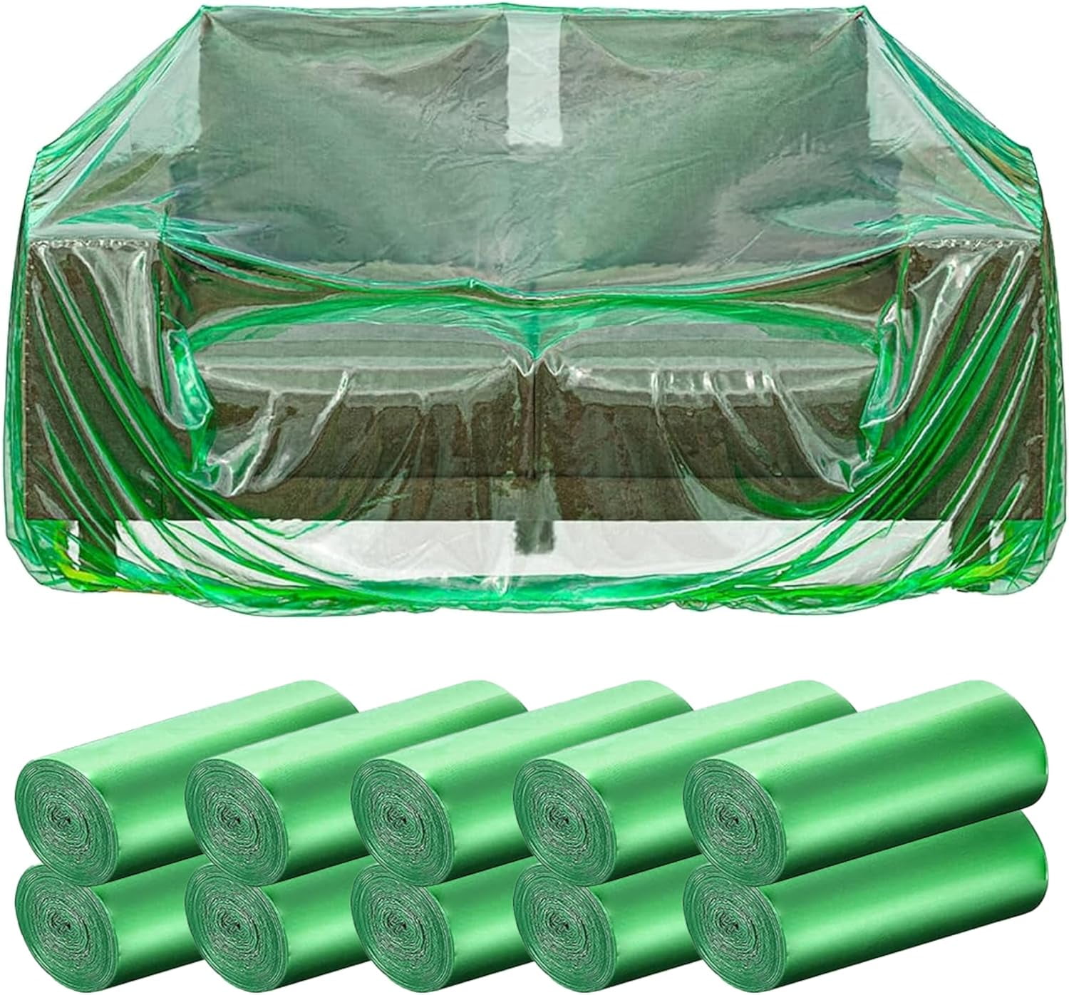 - Plastic Furniture Cover for Moving, 101 x 75x 50 Inches Large Plastic ...