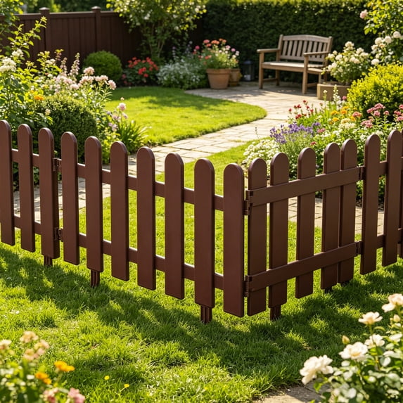 Plastic Garden Fence - Versatile Plant Bed Edging, Border, and Lawn ...