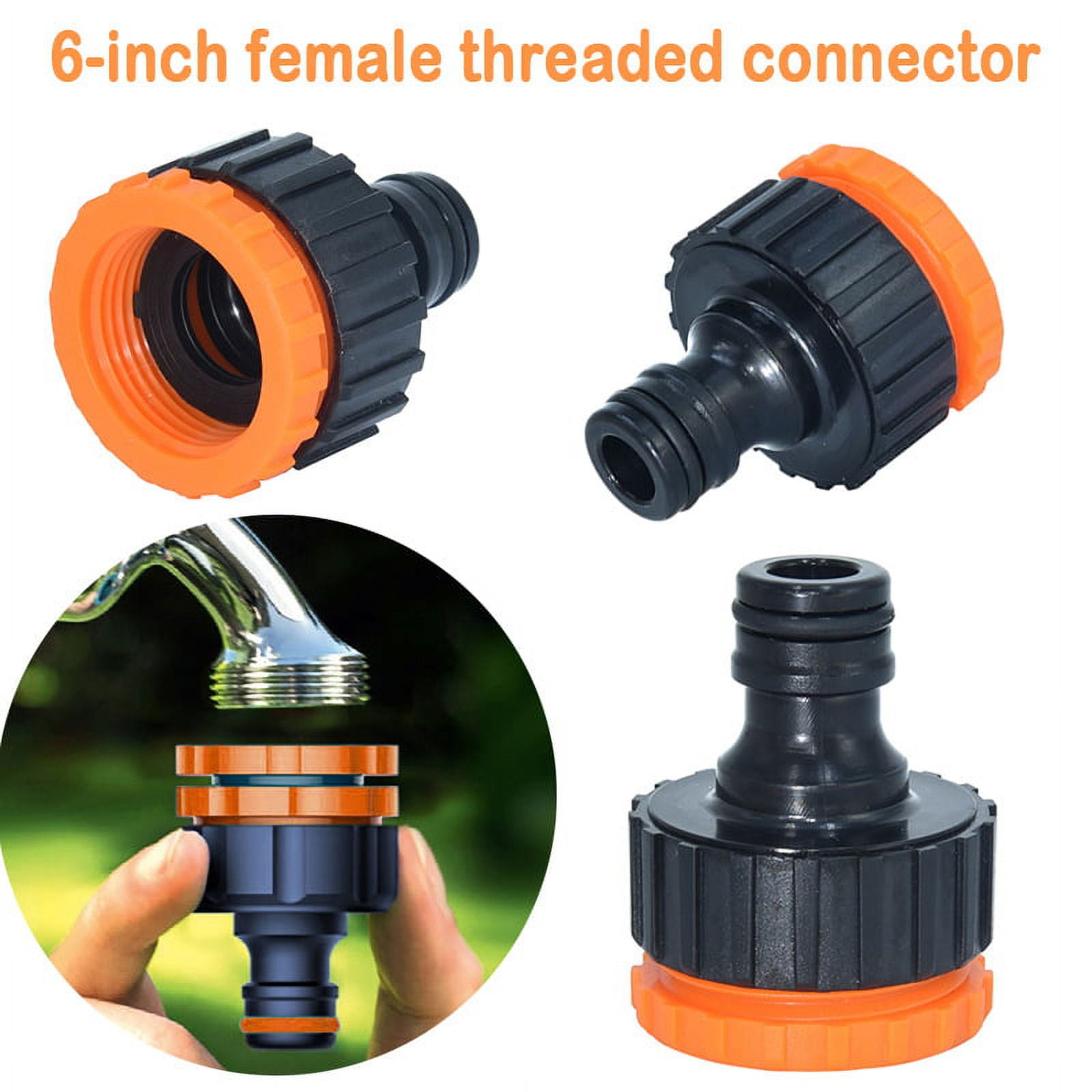 Plastic Garden Hose Tap Connector Quick Connect Adapter Universal Pipe ...