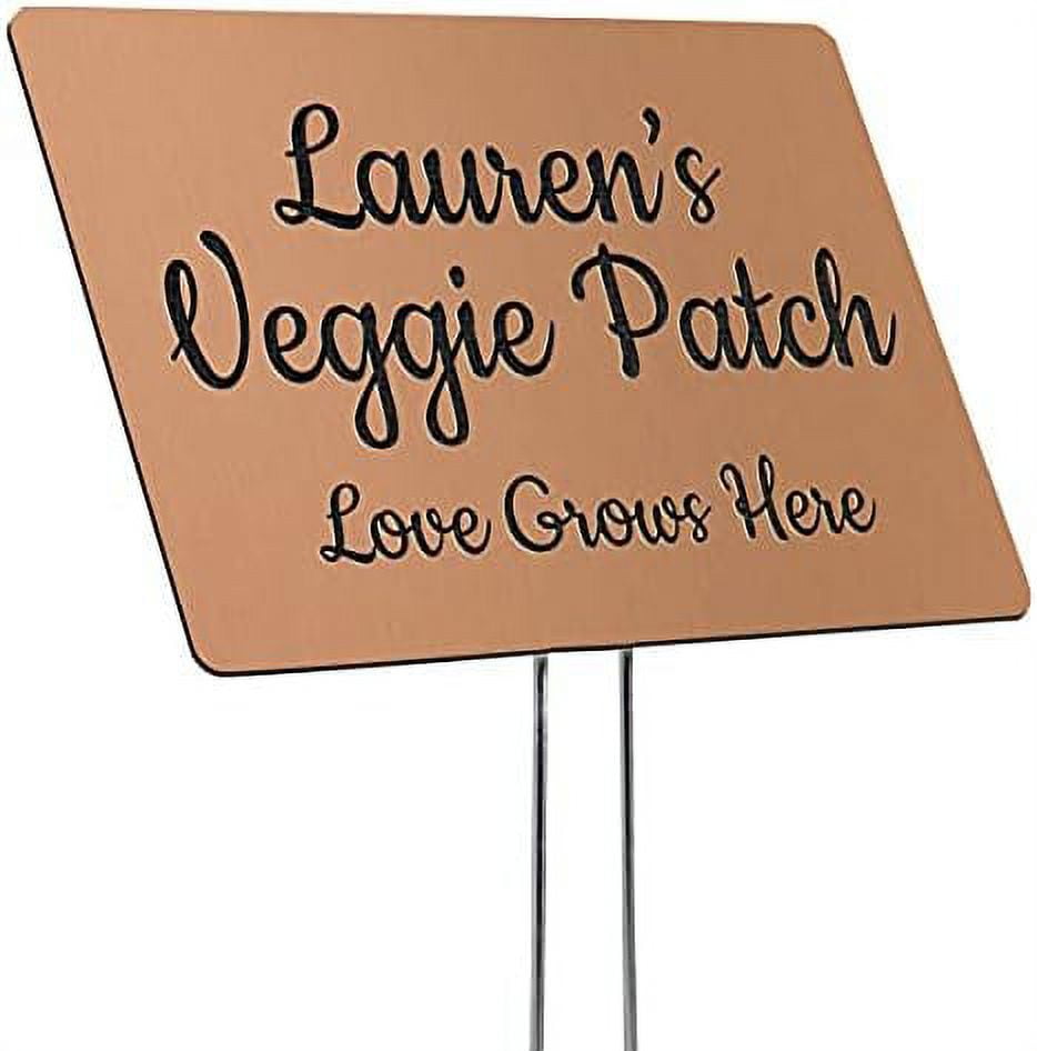 Plastic Garden Sign- Include Your Text For A Garden Dedication Or ...
