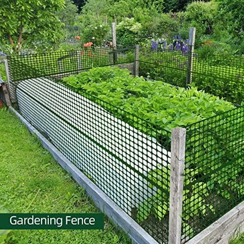 Plastic Garden Snow Fence, 4'x100'/15LBs Heavy Duty Reusable Netting ...