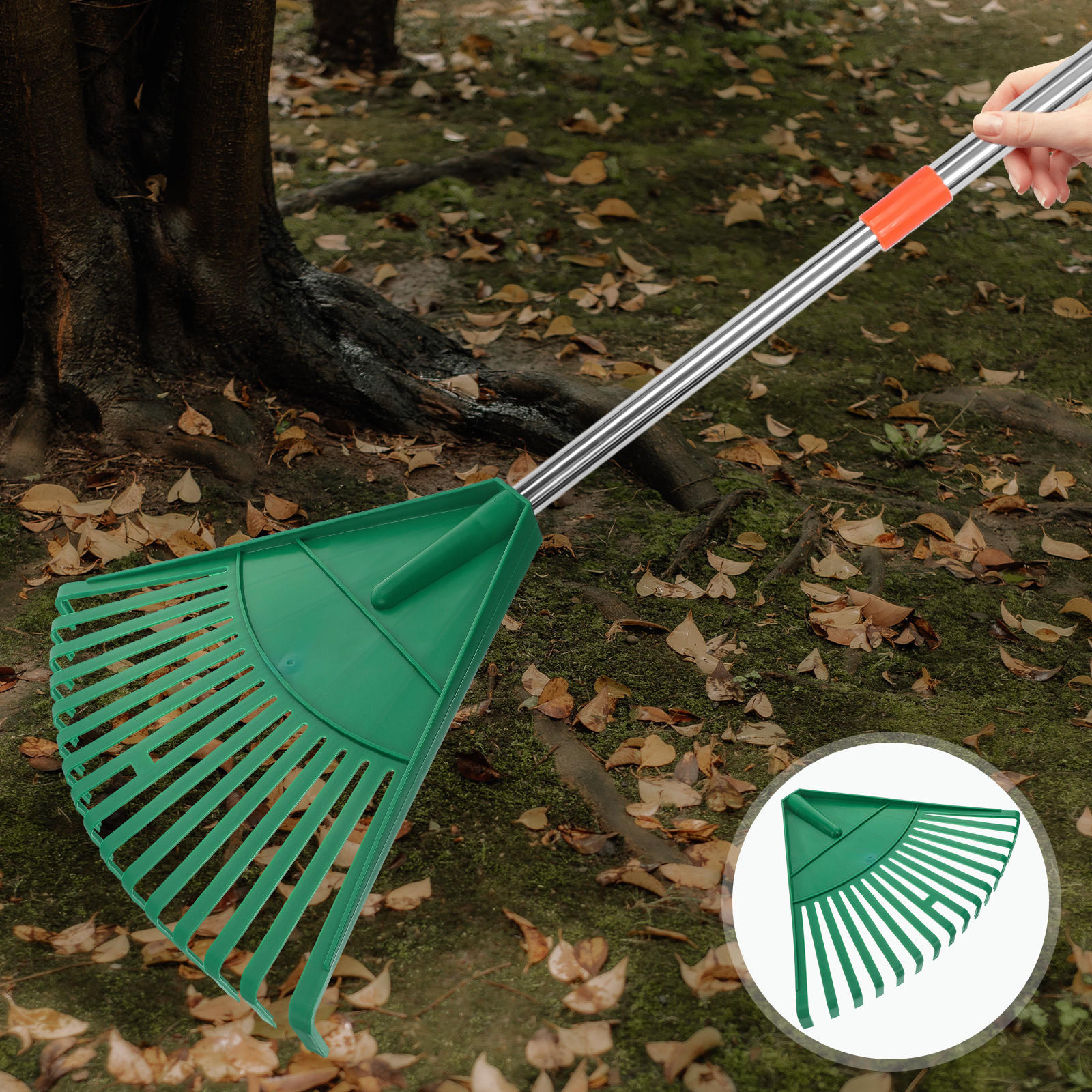 Plastic Gardening Shrub Rake Sanitation Leaf Rake Cleaning Leaf Rake ...