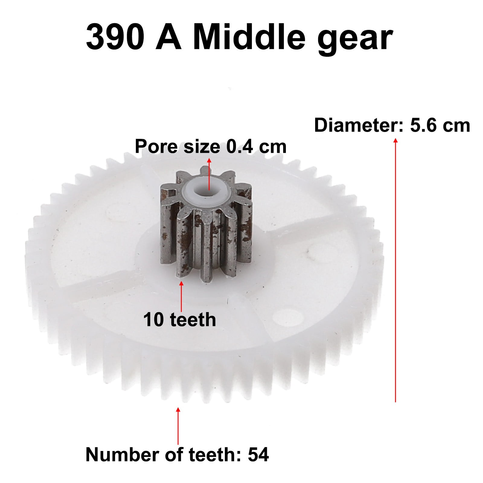 Plastic Gear for Gearbox 550 and 390 Children's Electric Car Kid Ride ...